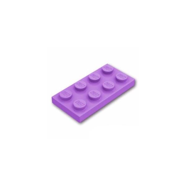 ●レゴ パーツ - プレート 1ｘ〜2ｘ●商品名：プレート 2 x 4●色：[Md,Lavender / ミディアムラベンダー]●エレメント ID：4619516●デザイン ID：30206