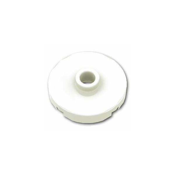 ●レゴ パーツ - タイル-スタッド●商品名：タイル 2 x 2 - ラウンド センターオープンスタッド●色：[White / ホワイト]●エレメント ID：6093053●デザイン ID：18674