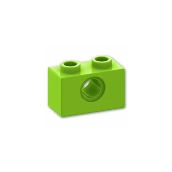 ●レゴ パーツ - テクニック●商品名：テクニック ブロック 1 x 2 - 穴1●色：[Lime / ライム]●エレメント ID：6132372●デザイン ID：3700