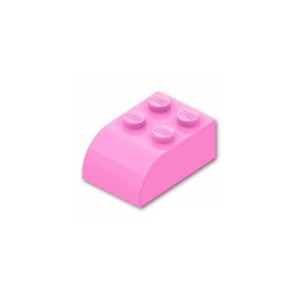 ●レゴ パーツ - ブロック-カーブトップ●商品名：ブロック 2 x 3 - カーブトップ●色：[Bright Pink / ブライトピンク]●エレメント ID：6143795●デザイン ID：62154