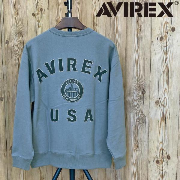 VARSITY LOGO CREWNECK SWEAT NYC /バーシティ ロゴ クルーネック スウェット ニューヨーク/AVIREX /アヴィレックススタンダードな厚みのT/C SWEAT生地を使用し裏起毛仕を入れずにふっくらした裏面パ...