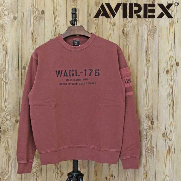 FADED MIL.POCKET CREWNECK SWEAT / フェイド ミリタリーポケット クルーネックスウェット / AVIREX / アヴィレックス中肉の裏毛素材を採用し、製品染めと洗いにより独特なフェード感を表現したスウェット。...