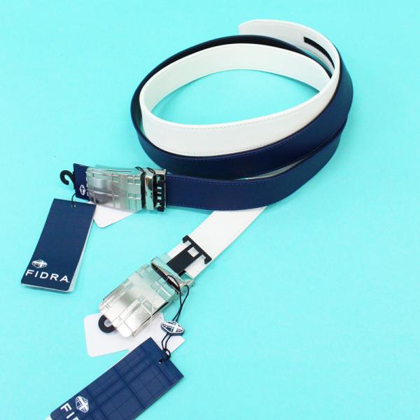 ゴルフウェアブランドFIDRA フィドラプレートバックルで高級感がありパンツインスタイルにも映えます。ベルト穴は無くスライドワンタッチ式で着用サイズが幅広く調節可能。サイズ：単位(cm)全長：122cm幅：3.5cmバックル横：7cmバック...