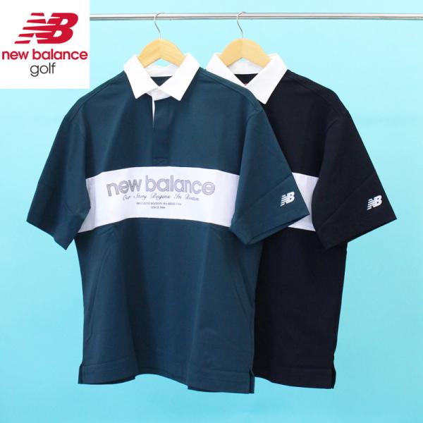 ゴルフウェアブランドNew Balance GOLF（ニューバランスゴルフ）グローバル・アスレチックブランドの優位性を活かした機能性と着心地に優れたゴルフウェアを展開。5分袖のラガーシャツデザインのポロシャツ。素材：ポリエステル72％ ナイ...