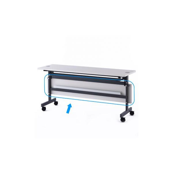 ｜返品種別B｜|  アールエフヤマカワ 事務所 オフィステーブル ワークテーブル 事務机 会議用テーブル 折りたたみ 長テーブル  |