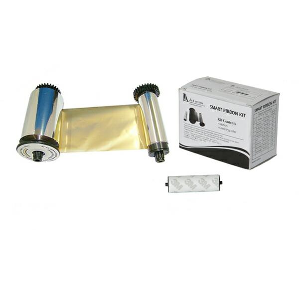 【代引不可】【送料無料】*北海道・沖縄・離島を除く｜返品種別B｜プリンタ本体＋カード発行ソフト(夢プリント)＋WEBカメラ＋YMCKTカラーリボンキット＋リボンキットBlack HQ＋4年保証|オフィス  OA機器  身分証明書 社員証  ...