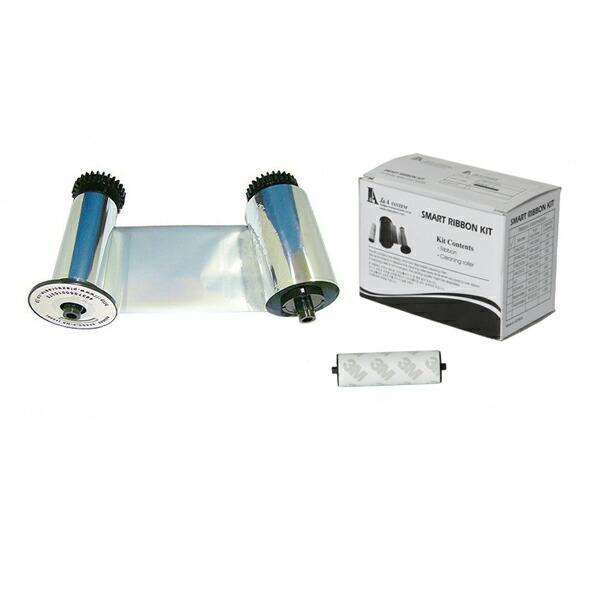 【代引不可】【送料無料】*北海道・沖縄・離島を除く｜返品種別B｜プリンタ本体＋カード発行ソフト(夢プリント)＋WEBカメラ＋YMCKTカラーリボンキット＋リボンキットBlack HQ＋5年保証|オフィス  OA機器  身分証明書 社員証  ...