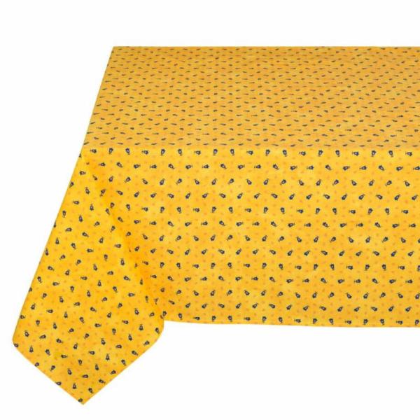 フランス製コットン撥水テーブルクロス■素材　　コットン100%（表面にアクリルコーティング加工）■サイズ　150x120cm前後（縁は三つ折り縫い仕上げ）■産地　　フランス南フランス、プロヴァンス地方で作られている、撥水加工のテーブルクロス...