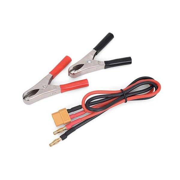 XT60/4mmバナナピン変換ケーブル (ジーフォース製品） 充電器のDC入力用にワニ口クリップ付属