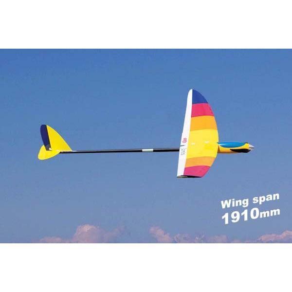 PILOT ジャスミン 黄 ＤＸ(11322)フィルム貼り完成機 電動グライダー エルロン機ブラシレスモーターと折ペラスピンナーハブセット、ブレードが付属のＤＸ仕様です。メーカー:OK模型・飛行の難易度：中・上級者向け・機体の完成状態：フイ...