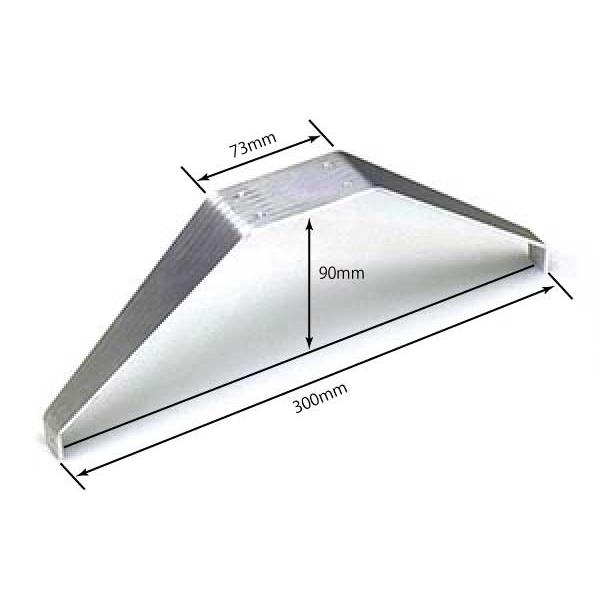 ジュラルミン製メインギア機体取付幅　73mm高さ　90mmタイヤ取付間隔　300mm