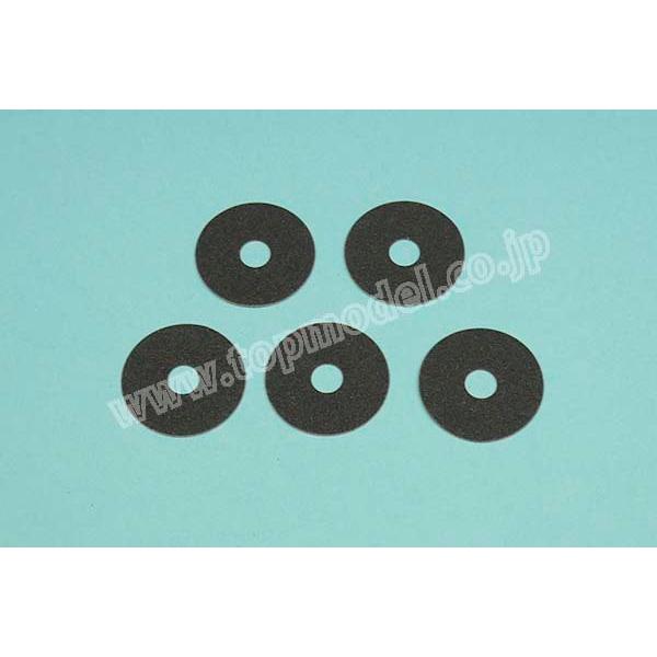 RC機のプロペラ、スピンナーなどの緩み防止に効果抜群のワッシャーです。布製だから丈夫！また厚みが薄いのでシッカリと精度良く締め付けられます。仕様:外径32mm  内径8m  厚さ0.5mm適応:2サイクル 61〜140クラス  4サイクル8...