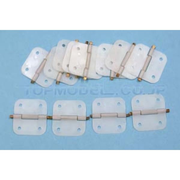 テトラ　ナイロンヒンジ（M)ナイロン製駆動翼用蝶番丈夫でノイズの発生がありません。12個入25〜60クラスの機体用