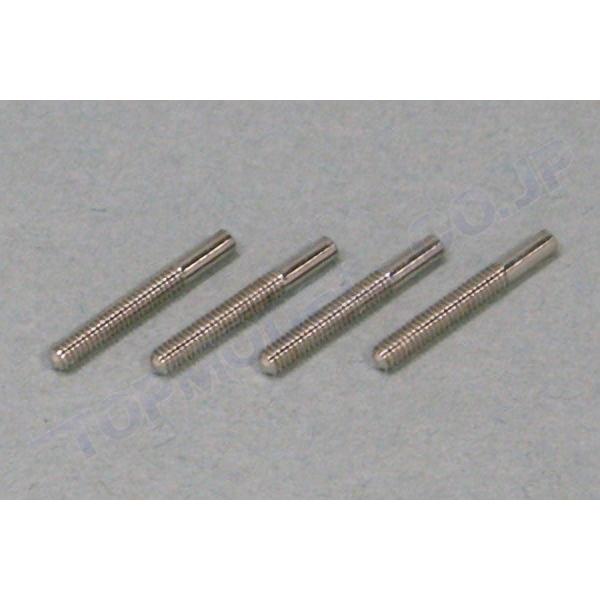 接続穴　φ1.1mm先端　　M2ネジ真鍮製、ニッケルメッキ仕上げ