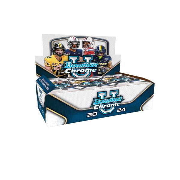 2024 Bowman University Chrome〓 Football - Jumbo Box3 Autographs per box!12 packs per box - 8 cards per pack（注意）・お届け日時選択し...