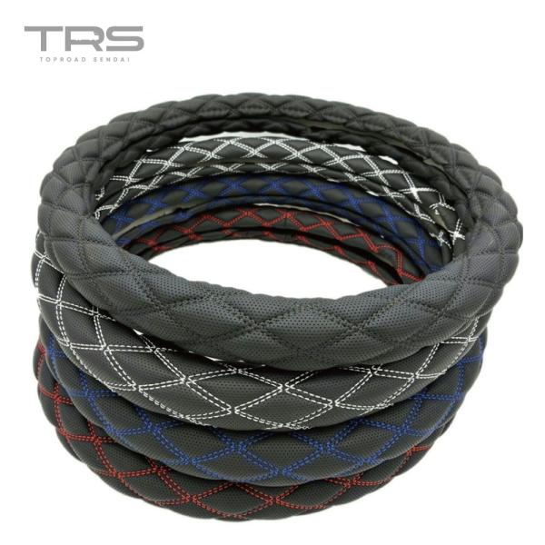【商品名】TRS レザーキルトハンドルカバー S M ML LM 2HS 2L 36cm 37cm 38cm 39cm 40cm 41cm 45cm 46cm【商品説明】■スポーティなデザインのレザーキルトハンドルカバー■ステアリングを握り...