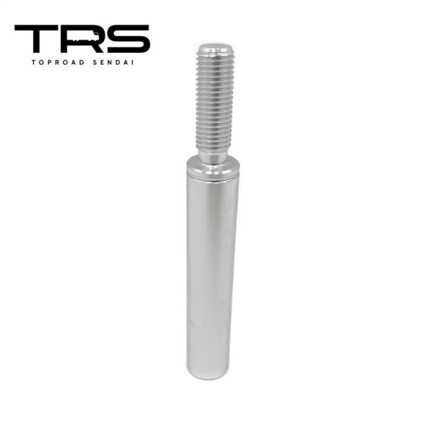 ■入数：1個■カラー：シルバー■材質：高品質アルミ合金製■口径：M10×1.25■サイズ：全長105mm（本体部 75mm　ネジ部：30mm）■本体部太さ：15mmφ■付属：角度調整用ナット×1