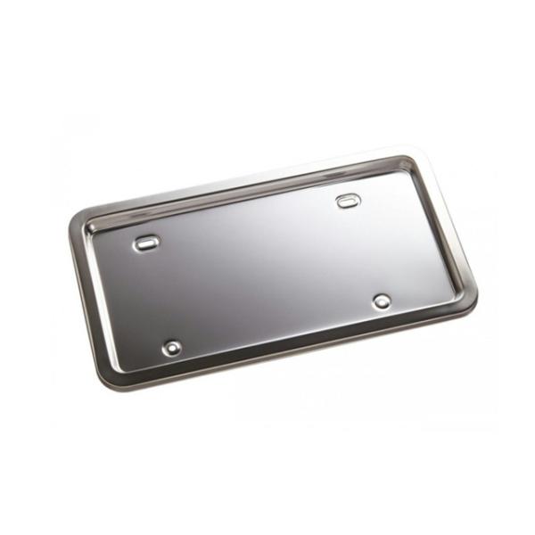 【商品名】エストック ナンバーフレーム ステンレス 大型用 [ST-46]【各種仕様】■入数：1個■品番：ST-46■材質：ステンレス■サイズ：横 495mm X 縦 275mm X 奥行 20mm■適合：大型車■備考：字光式は取付不可