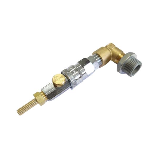 エストック エアーチャックキット 簡易流量調節器 L型 6.5mm YH-36【付属品】シールテープ、ホースバンド2個【適合車種】UDトラックス 17クオン日野 17プロフィア、17レンジャー※エアータンクのめくら蓋が適合する車両に限ります...