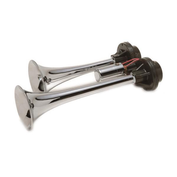 【商品名】日建 D型ヤンキーホーン 310mm 24V クローム [D410-24] (エアーホーン)【商品説明】■アメリカ製エアーホーンを原点とするヤンキーホーンのスタンダード。炸裂する高音域和音は根強い支持を集める。【各種仕様】■メーカ...