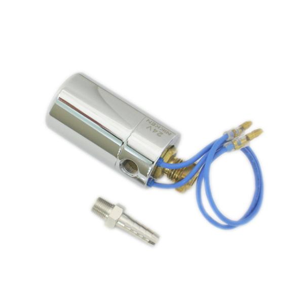 【商品名】日建 マグネットスイッチ クローム 24V [MS-24]（電磁弁）【商品説明】■消費電力を抑えた低電流設計【各種仕様】■メーカー：日建■入数：1個■型番：MS-24■電圧：24V