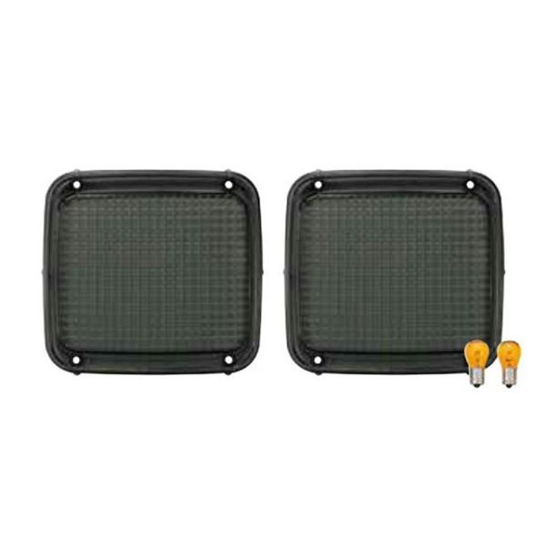 【商品名】JET ウィンカーレンズ ●スモーク 2枚入 市光(FU)タイプ(113×120mm)用 [526475] (テールランプ)【各種仕様】■入数：2枚■品番：526475■レンズカラー：スモーク■付属品：24V25Wアンバー球×2■...