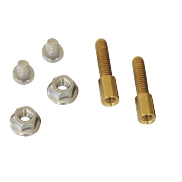 【商品名】JET 角型マーカーランプ用ダブルネジ 1セット [633994] (角マーカー)【各種仕様】＜セット内容＞■M3×5mmネジ 2個■取付用ボルト5mm 2個■フランジナット 2個＜材質＞■取付用ボルト・・・銅■ネジ・ナット・・・...