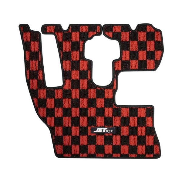 JET 車種専用フロアマット 運転席用 レッド/ブラック 17レンジャーワイド [523218]