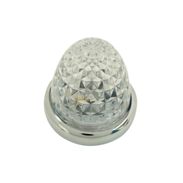 【商品名】槌屋ヤック 【綺麗なダイヤカット！】 ミリオンDXマーカー クリアレンズ 球無(※電球別売)[CV-121]■サイズ2枚目画像にてご確認下さい。■カラークリアー■材質○本体：PP○リング：ABSメッキ○レンズ：ガラス■コメント○綺...