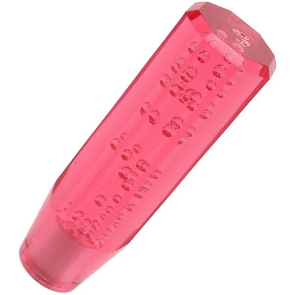 【配送について】本州/四国/九州_900円北海道_900円沖縄_2440円※離島を除く 【商品説明】クリスタルシフトノブ ピンクレッド仕様(スペック)全長：150mm/口径サイズ：12mm,ネジピッチ：1.25mm付属：口径変換アダプター ...