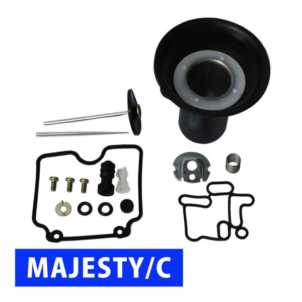【商品説明】ダイアフラムセット加速不良、ガス漏れなどキャブが不調の際はゴムが劣化、破れなどする消耗品です。消耗品ですが高額部品のため純正品にくらべてかなりお買い得です。 【適合車種】マジェスティSG03J全年式対応（5GM/5SJ）4HC全...