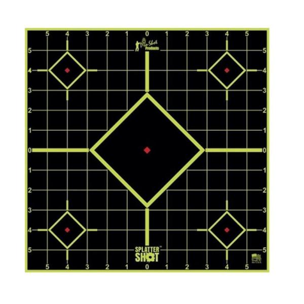 Pro-Shot プロショット Splatter Shot 12インチ(約30.5cm) Green Sight In Target Peel-and-Stick 5枚 標的 的紙 実銃 ターゲットプロショット