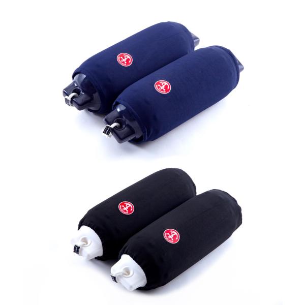 インターコム社製ツインアイフェンダーT-3【2個セット・プレミアムカバー付き】両端に直径20mmロープ取付用穴が付いていて縦横どちらでも使用可能です。しっかりとした肉厚の高品質ボートフェンダー。UVプロテクト添加剤、硬化防止剤を使用し、耐久...