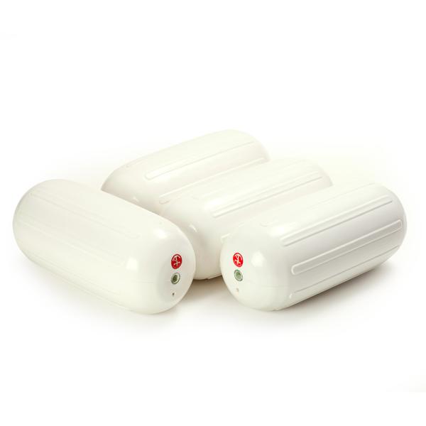 ■インターコムマリン社製のセンターアイボートフェンダーS-1【4個セット】防舷有効寸法の大きさが魅力のロープ貫通型のフェンダーです。ロープを貫通させて、 タテ・ヨコに吊り下げて使用することのできるベストセラーの定番フェンダー。UVプロテクト...