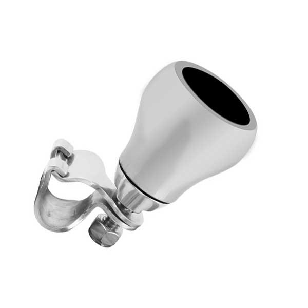 【既存のステアリングに簡単取り付け】デストロイヤータイプのステアリングホイールに簡単に取り付けできるトップウォーター社製ステンレス316製ステアリングノブ。通常ステアリングノブとの最大の違いは、ベアリングが内蔵されているためハンドルノブがス...