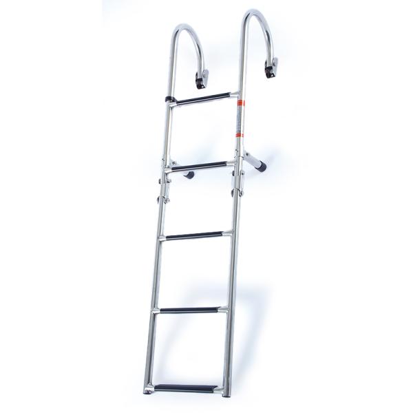 ボート環境に耐え得る頑丈な316ステンレスつくられた、ガンネルタイプのラダーです。船体にネジで取り付けて固定するだけです。使用しない時は、下1段のステップが折りたたんで保管することができ、収納スペースを問いません。ロープラダーやステップ数の...