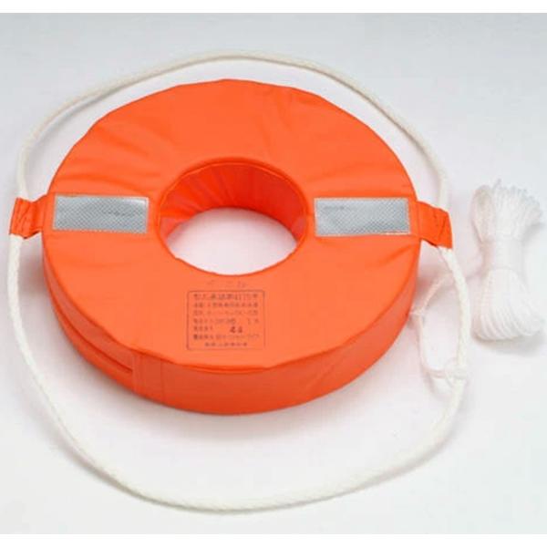 ■国土交通省型式承認品救命浮環■小型船舶用救命浮環で国土交通省型式承認品で桜マーク付きです。内部は発泡ポリスチレンで柔らかいソフトタイプ。再帰反射マイクロプリズム方式により暗所でライトを当てると該当部分が光って見えます。延長ロープとして、1...