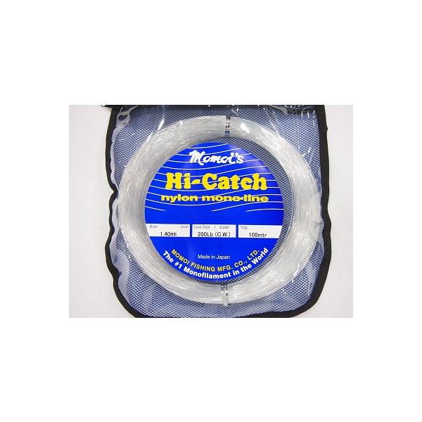 【Hi-Catchシリーズ　ナイロンライン　ソフトタイプ 200lb（700号/2.05mm）クリア】モモイフィッシングのスタンダード商品「Classic（クラシック）」を特にライン強度が必要なリーダー部分に使用するために、強さをよりパワー...
