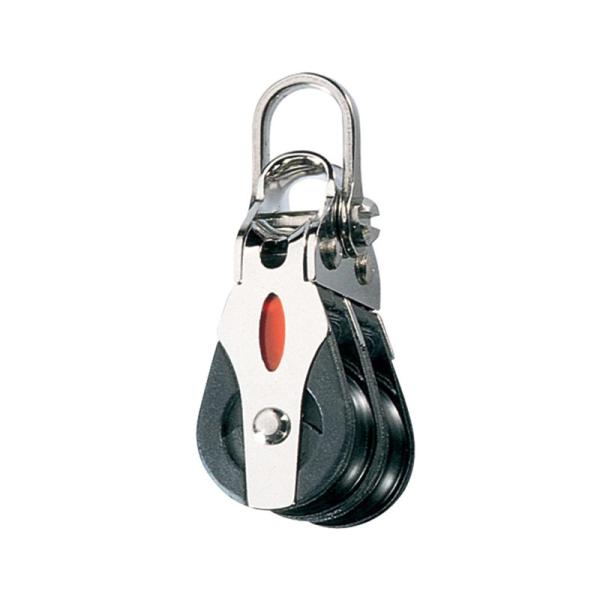 ■ロンスタン社の交換用ボールベアリングブロック　ダブルプーリーロンスタン社製20シリーズのブロック（滑車）で、用途が広く、ブーム バング、バックステイ システム、ハリヤード チューナー、カニンガムなど多くの場所に使用でき重宝します。歪みが少...