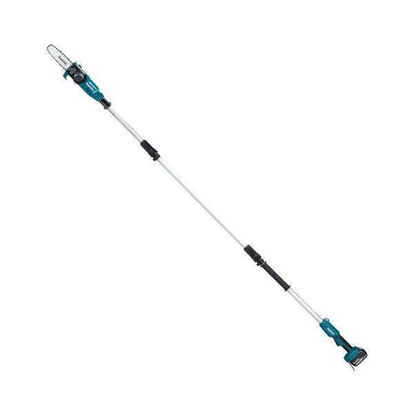 ■コードのわずらわしさが無い充電式■ハイパワー18V■最大作業高さ 約3.5m■9段階調整可能なヘッド■幅76mmのスリムな先端形状■本機は3分割に分割可能■チェーンオイル自動給油■チェーンテンション自動調整※バッテリー・充電器は付属しません