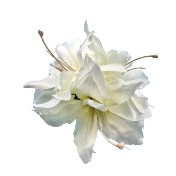 【フラダンス】【髪飾り】【ヘアクリップ】【お仕立て】リリークリップサイズ：W13×D13×H9cm素材：ポリエステル PE アルミ全４色ミドルサイズのリリーはパステル系の色がとってもかわいい。どんな年齢のダンサーでもお使いいただけるとても便...