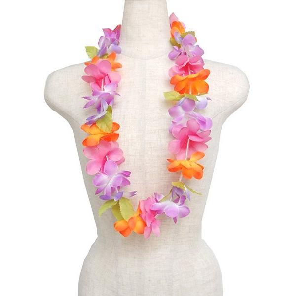 【フラダンス】【レイ】【ハワイアンレイ】【フラワーレイ】製造ロット等により長さ、色味等に個体差が見られる場合がございます。あらかじめご了承くださいませ。ポリエステル製造花を使用しております。入荷までにお時間のかかる場合のある商品です。ご使用...