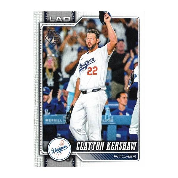 2026 Topps Series 1 Baseball 22 Clayton Kershaw, Los Angeles Dodgers