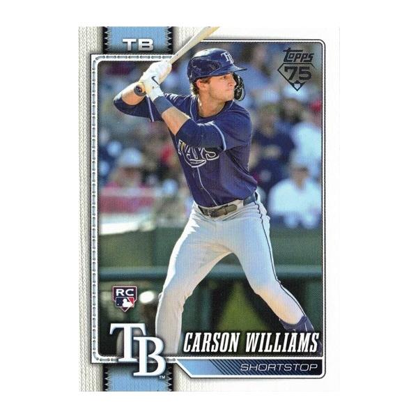 2026 Topps Series 1 Baseball 25 Carson Williams, Tampa Bay Rays RC