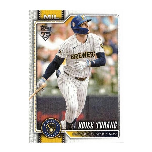 2026 Topps Series 1 Baseball 105 Brice Turang, Milwaukee Brewers