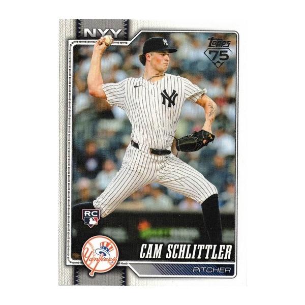 2026 Topps Series 1 Baseball 111 Cam Schlittler, New York Yankees RC
