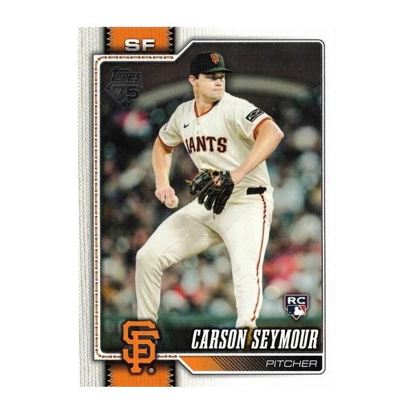 2026 Topps Series 1 Baseball 112 Carson Seymour, San Francisco Giants RC
