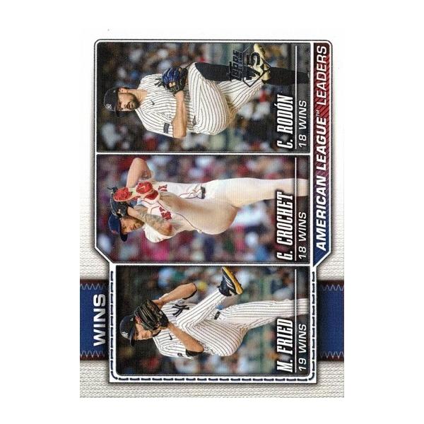 2026 Topps Series 1 Baseball 130 Max Fried/Garrett Crochet/Carlos Rod?n (League Leaders)