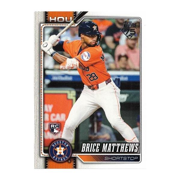 2026 Topps Series 1 Baseball 132 Brice Matthews, Houston Astros RC