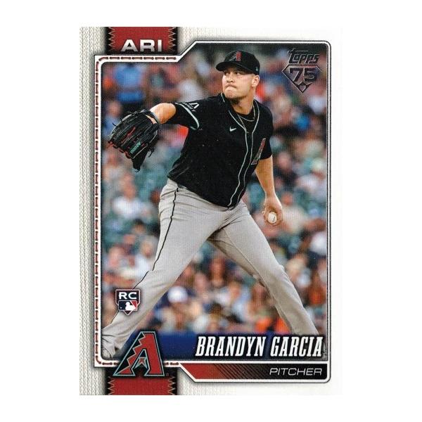 2026 Topps Series 1 Baseball 163 Brandyn Garcia, Arizona Diamondbacks RC